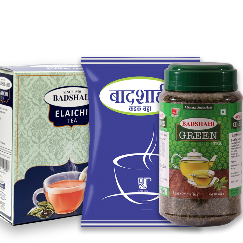 Badshahi Premium Mixture (250gm) + Elaichi Tea (250gm) + Green Tea (25 ...